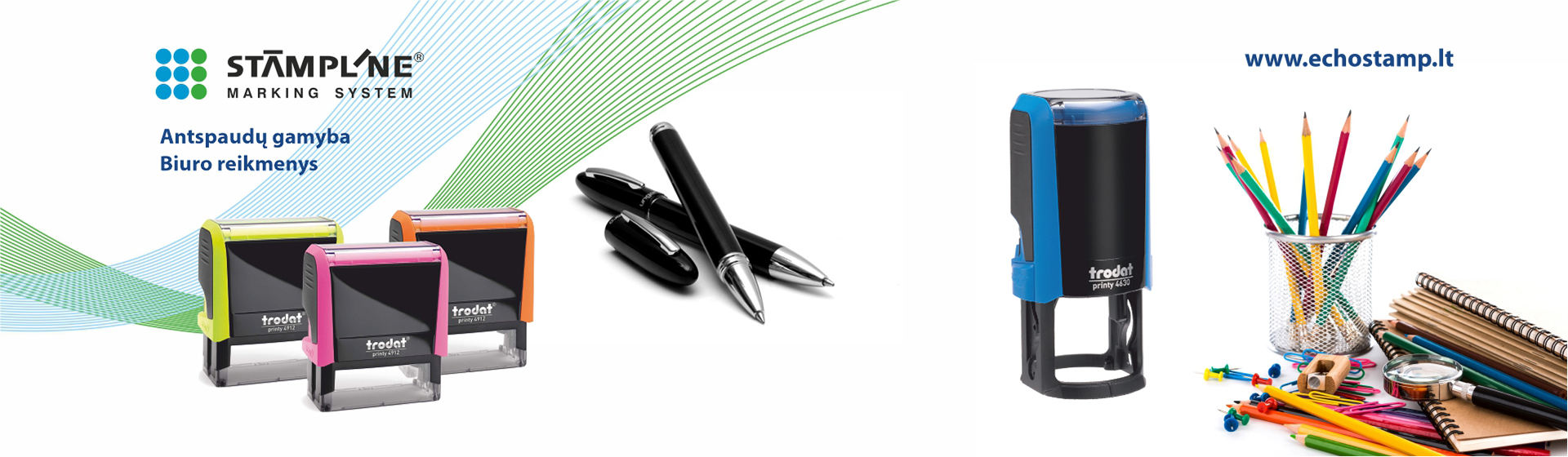 Antspaudų gamyba, biuro reikmenys - echostamp.lt